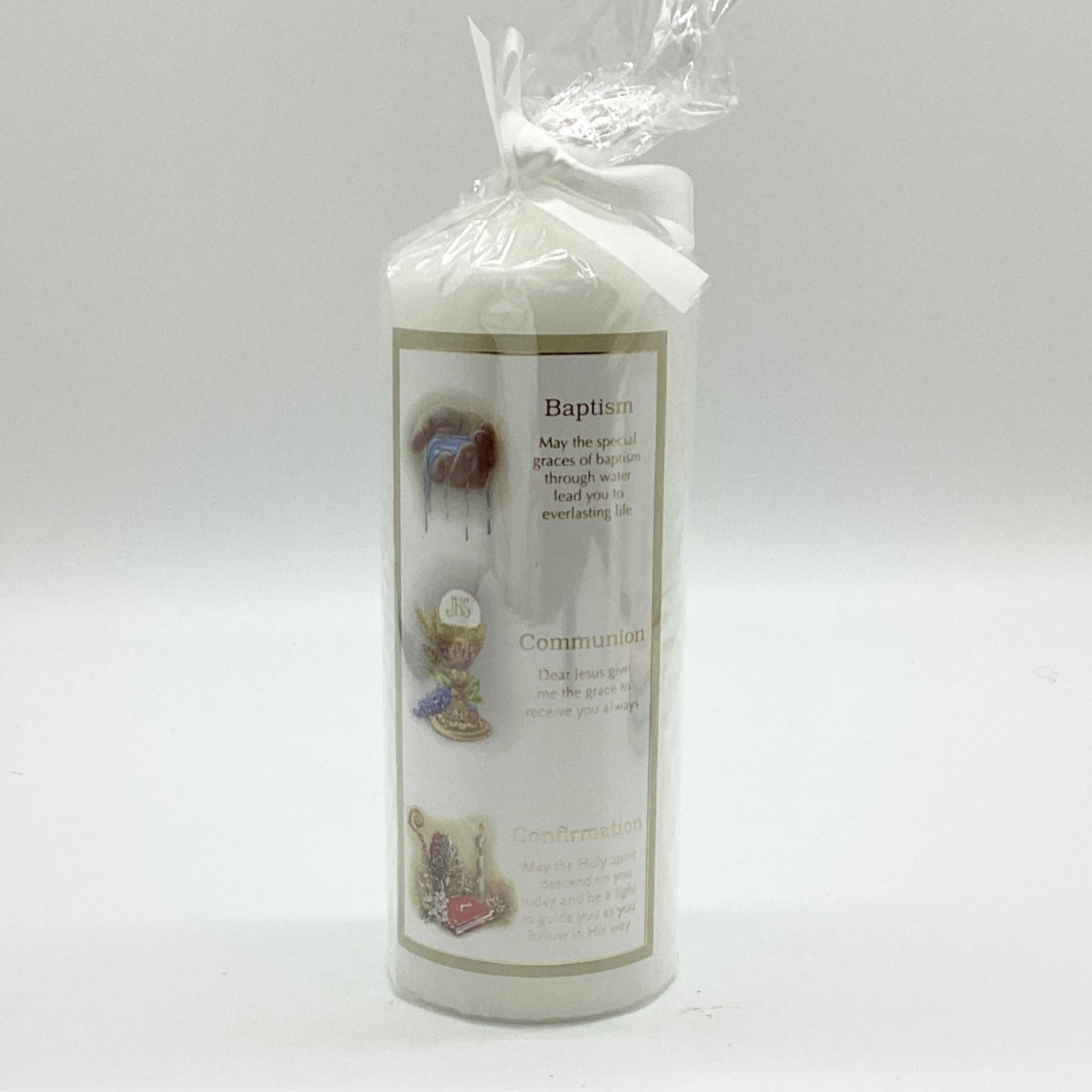 6 Inch Baptismal Communion Confirmation Sacrament Candle | Watermead ...